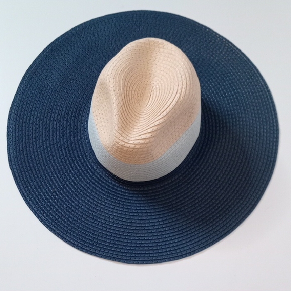 Mud Pie | Accessories | Mud Pie Navy And Tan Brim Hat | Poshmark